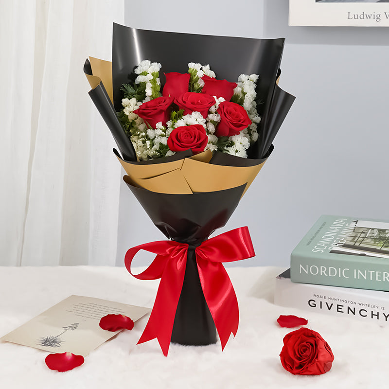 Sunkissed | Sunflower & Roses Flower Bouquet | Same-Day Delivery